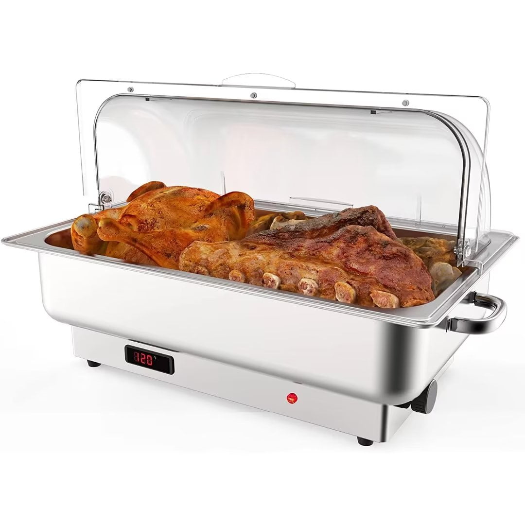 Shininglove Electric Chafing Dish Set with Temperature Control, 15QT ...