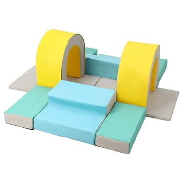 8-in-1 Climb Crawl Activity Playset Foam Soft Zone Climbing Blocks ...