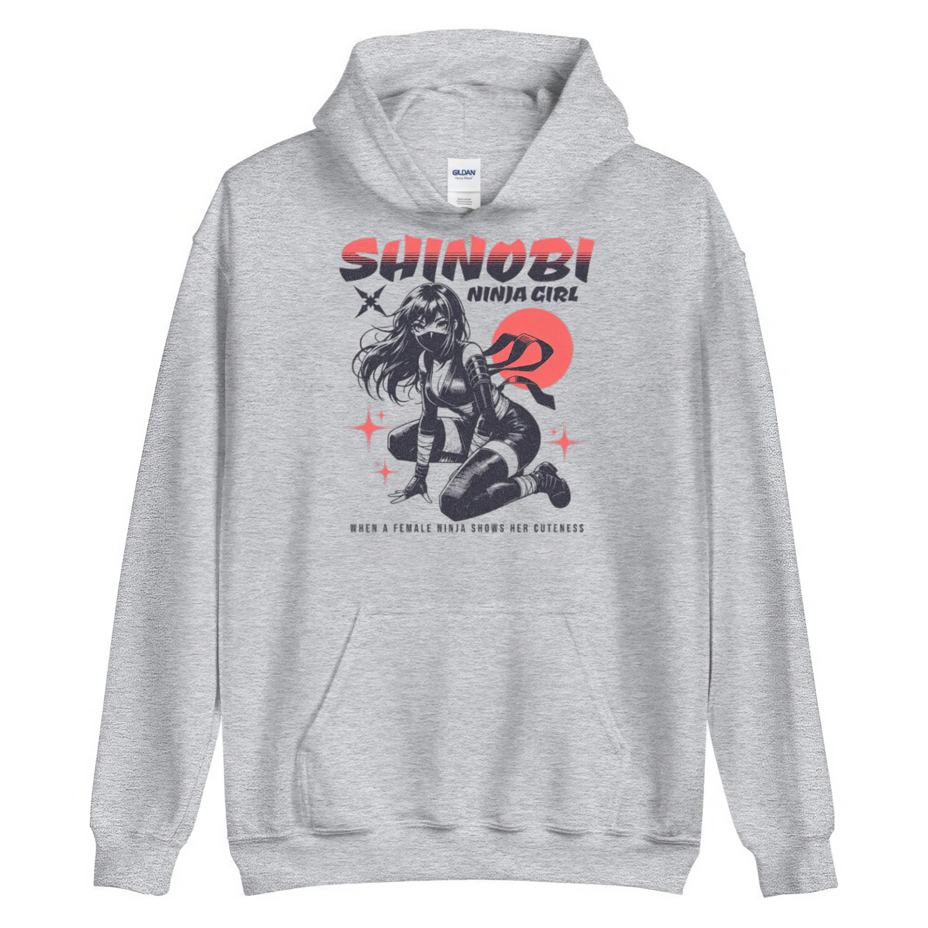 Shinobi Ninja Girl Shirt, Bold and Fierce Warrior Design, Size S - 3XL ...