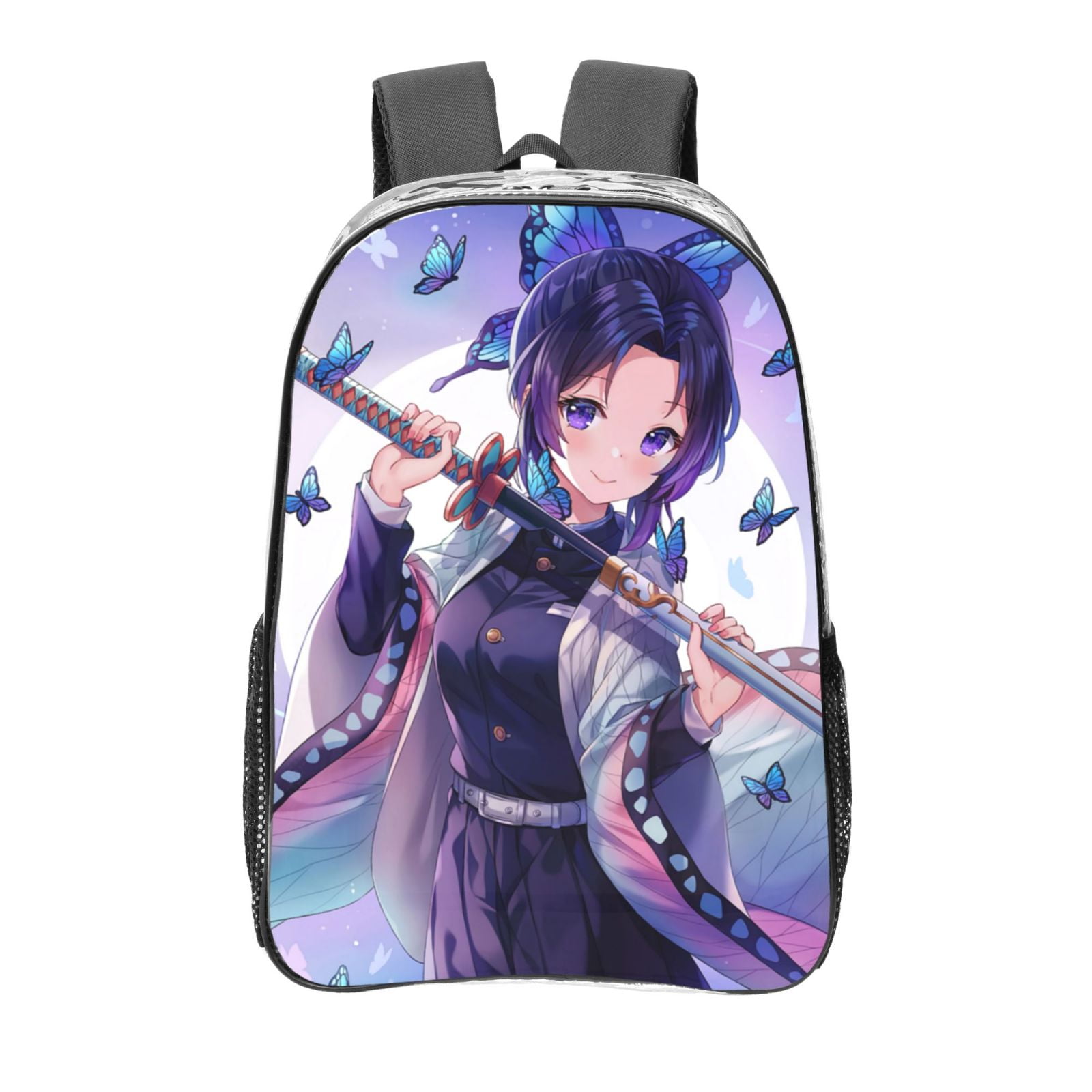 Shinobu Kocho Clear Backpack 16 Inch Large Capacity PVC Transparent ...