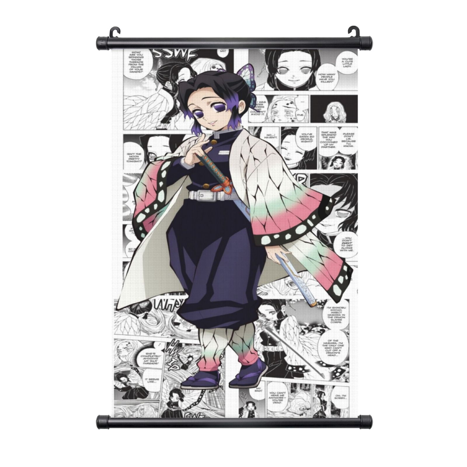 Shinobu Kocho Poster Plastic Shaft Wall Hanging Banner Painting Canvas ...