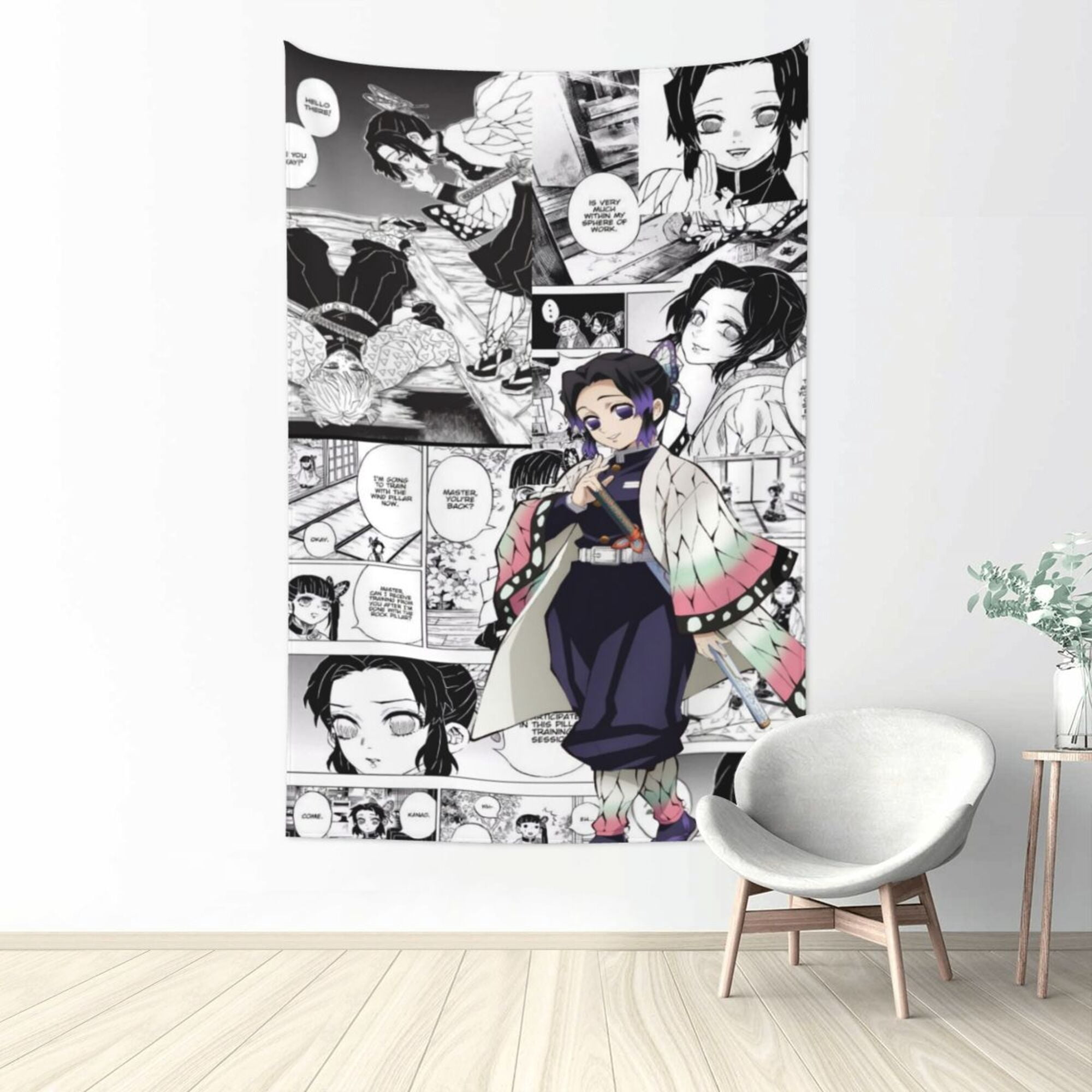 Shinobu Kocho Tapestry Aesthetic Wall Hanging for Living Room Bedroom ...