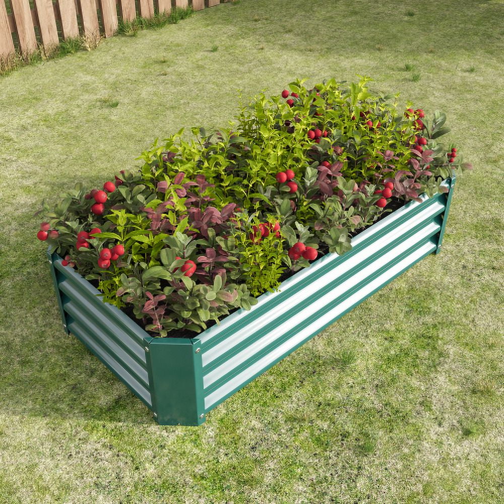 Shinpt Raised Garden Beds with 49 Gallon Capacity, Metal Raised Garden ...