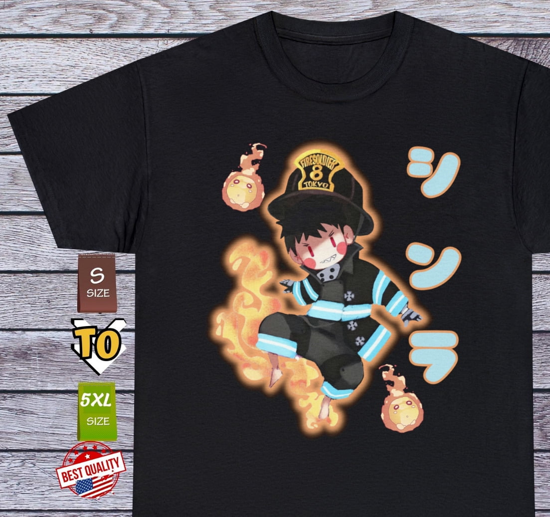 Shinra Kusakabe T Shirt Fire Force Tee Anime Clothing Manga Cosplay ...