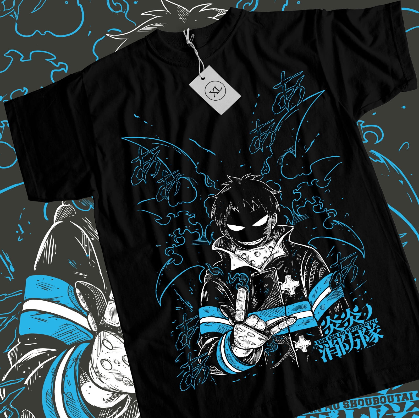 Shinra T-shirt Fire Force Skitaru Shonen Tamaki Fire Ffighters Benimar ...