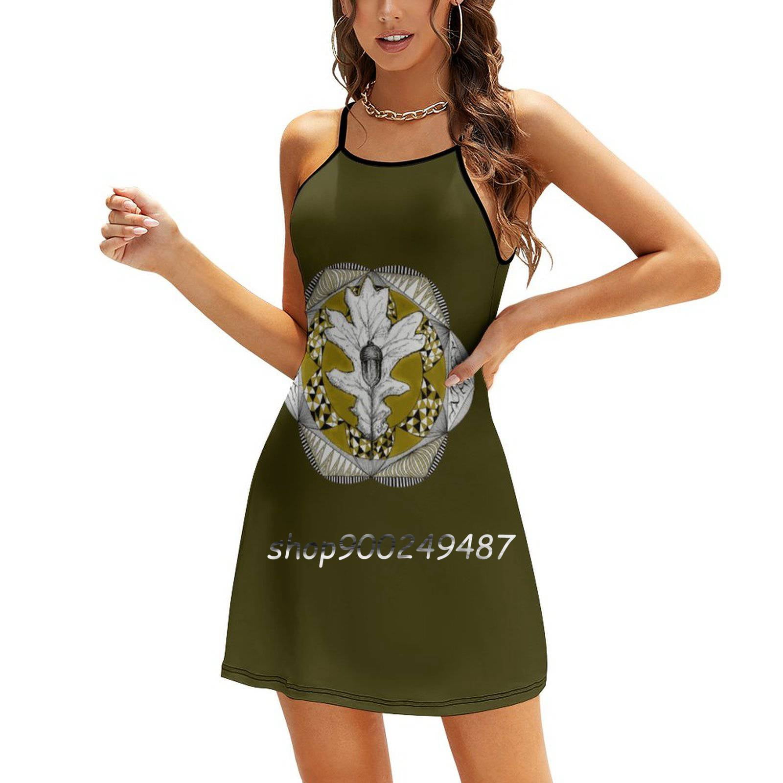 Shinrin-Yoku Art-Yugen Collection Ii Sweetheart Knot Flared Dress ...