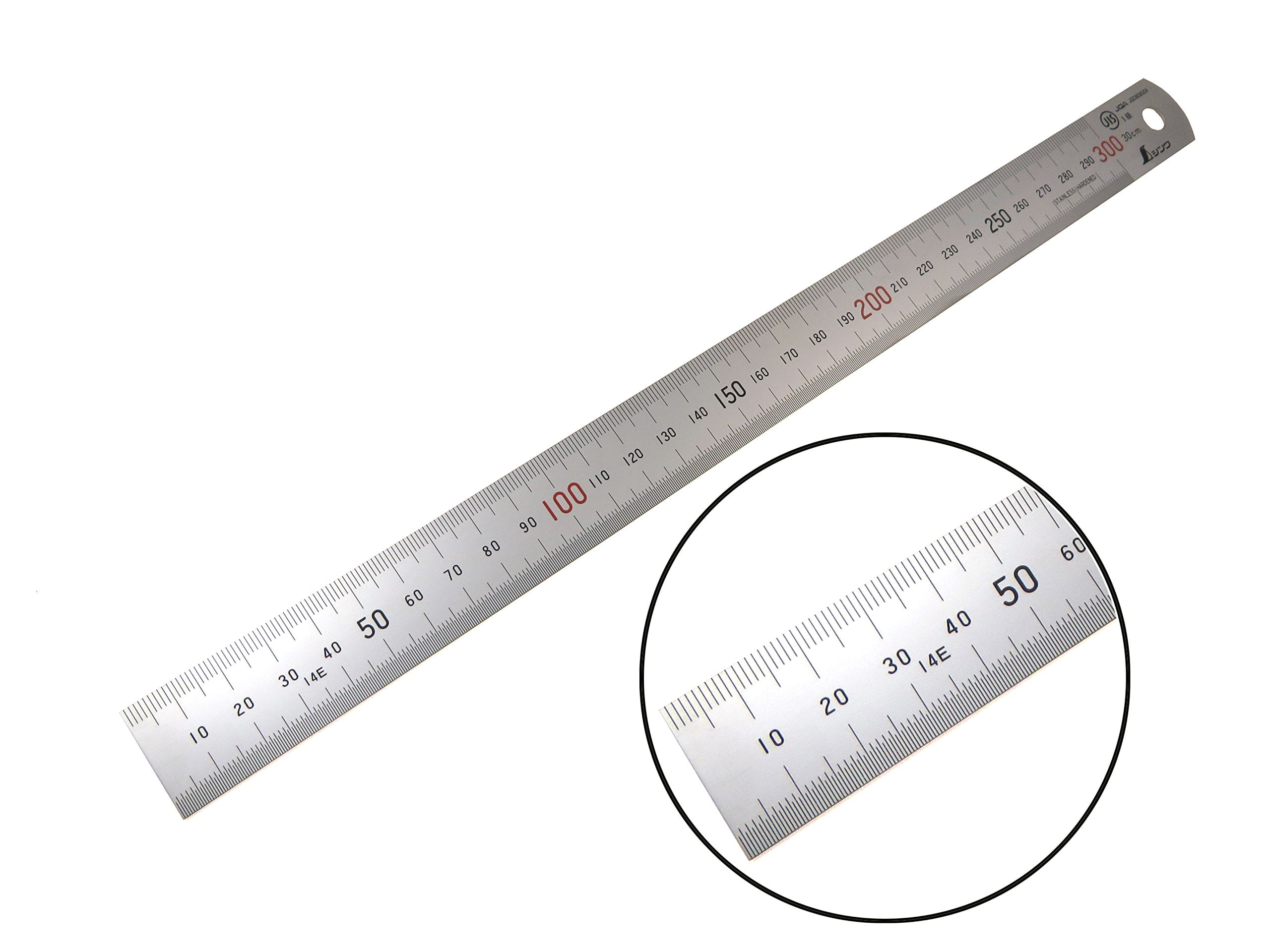 Shinwa H101-C 300 mm Rigid "Zero Glare" Metric Machinist Ruler/Rule Scale .5 mm & mm Markings ...
