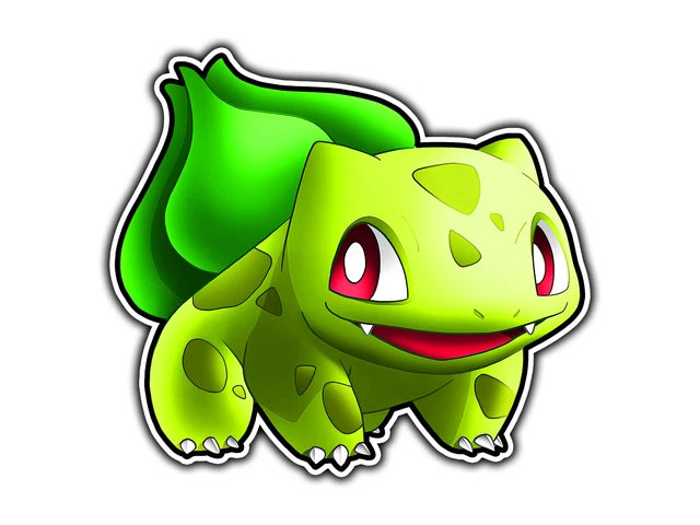 Shiny Bulbasaur Waterproof Sticker Phone Decal Water Bottle Stickers ...