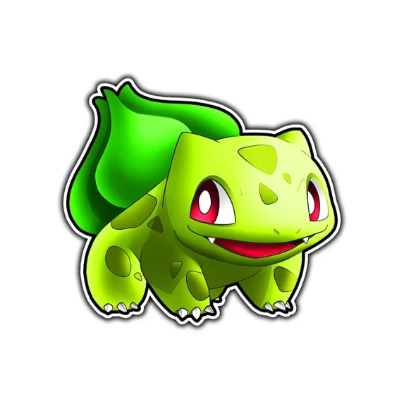 Shiny Bulbasaur Waterproof Sticker Phone Decal Water Bottle Stickers ...