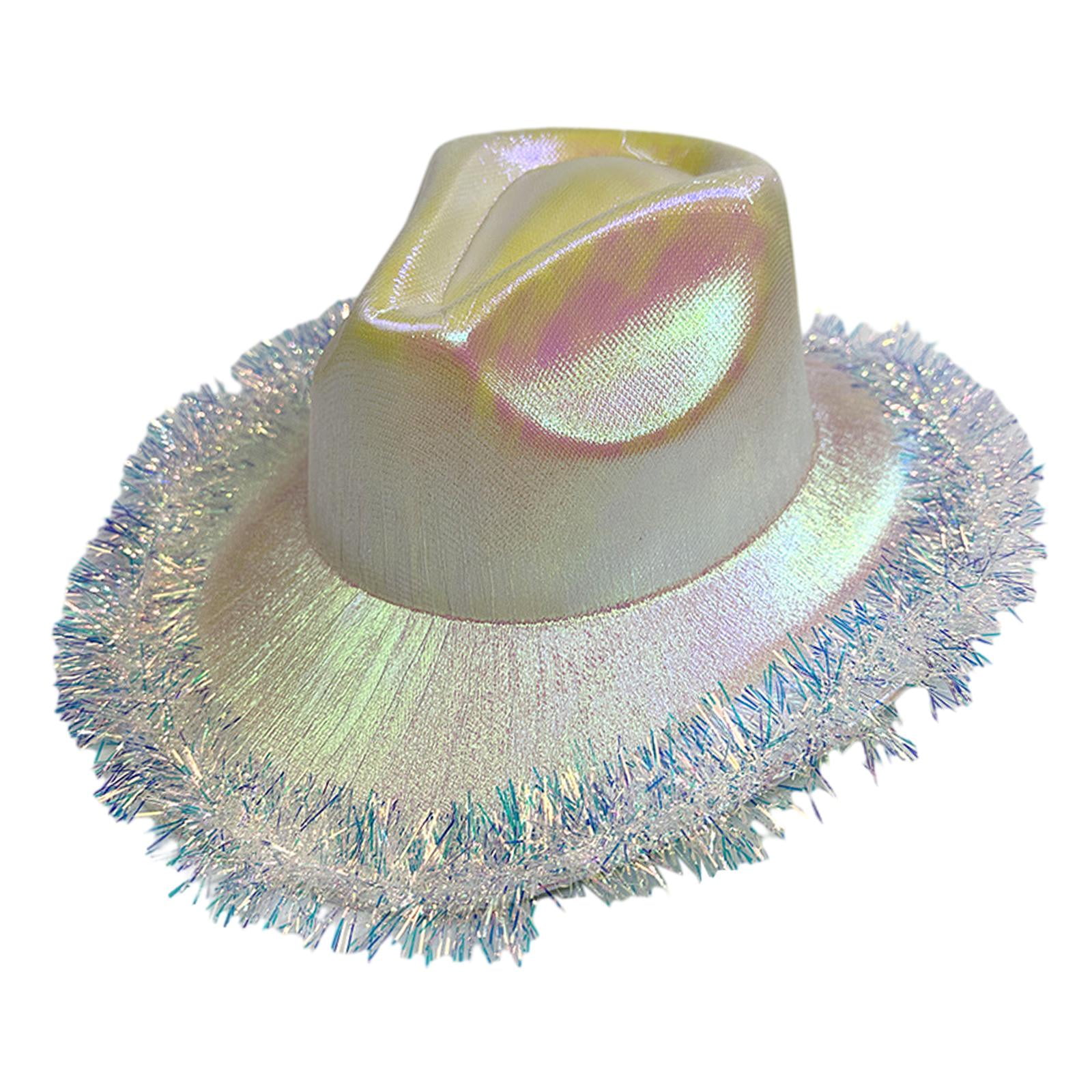 Shiny Cowgirl Hats Dress up Western Cowboy Hat for Women Girls Bridal ...