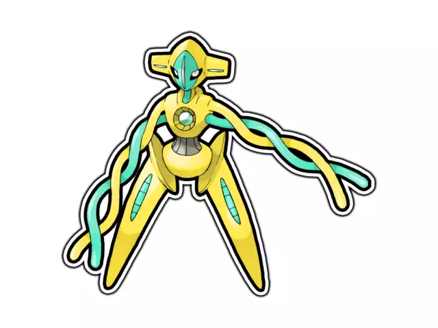 Shiny Deoxys Waterproof Sticker Phone Decal Water Bottle Stickers Car ...