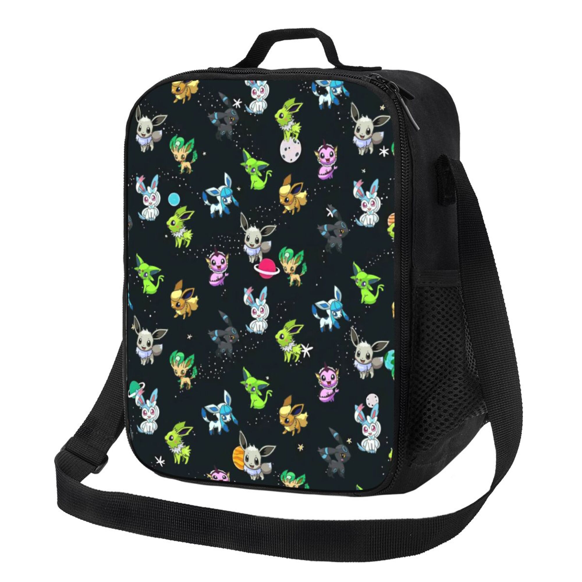 Shiny Eevee Lunch Bag Portable Tote Bag Insulated Lunch Box Picnic ...