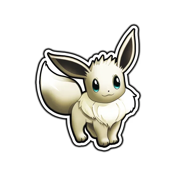 Shiny Eevee Waterproof Sticker Phone Decal Water Bottle Stickers Car ...