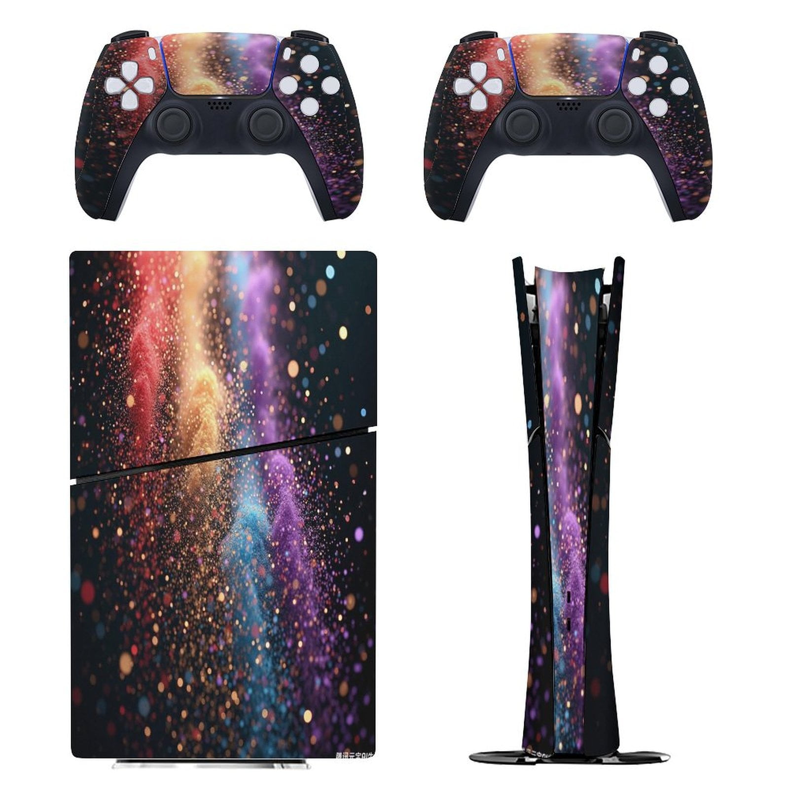 Shiny Glowing Red Purple Blue Yellow Particles PS5/PS5 Slim Digital ...