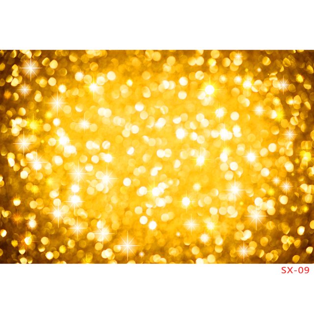 Shiny Gold Flash Christmas Photography Backdrops Facula Defocus ...