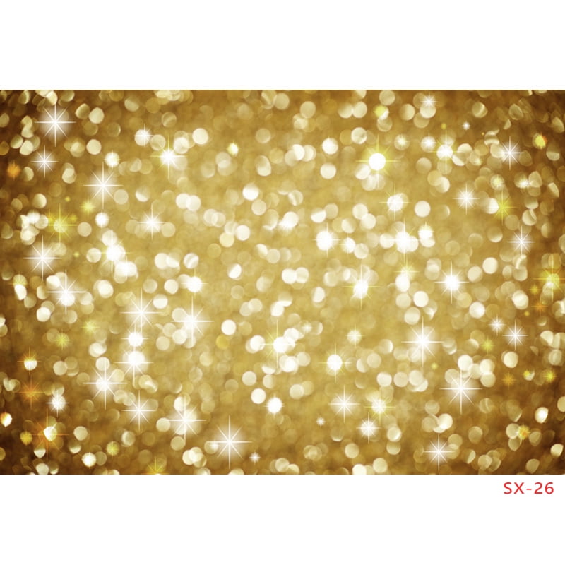 Shiny Gold Flash Christmas Photography Backdrops Facula Defocus ...