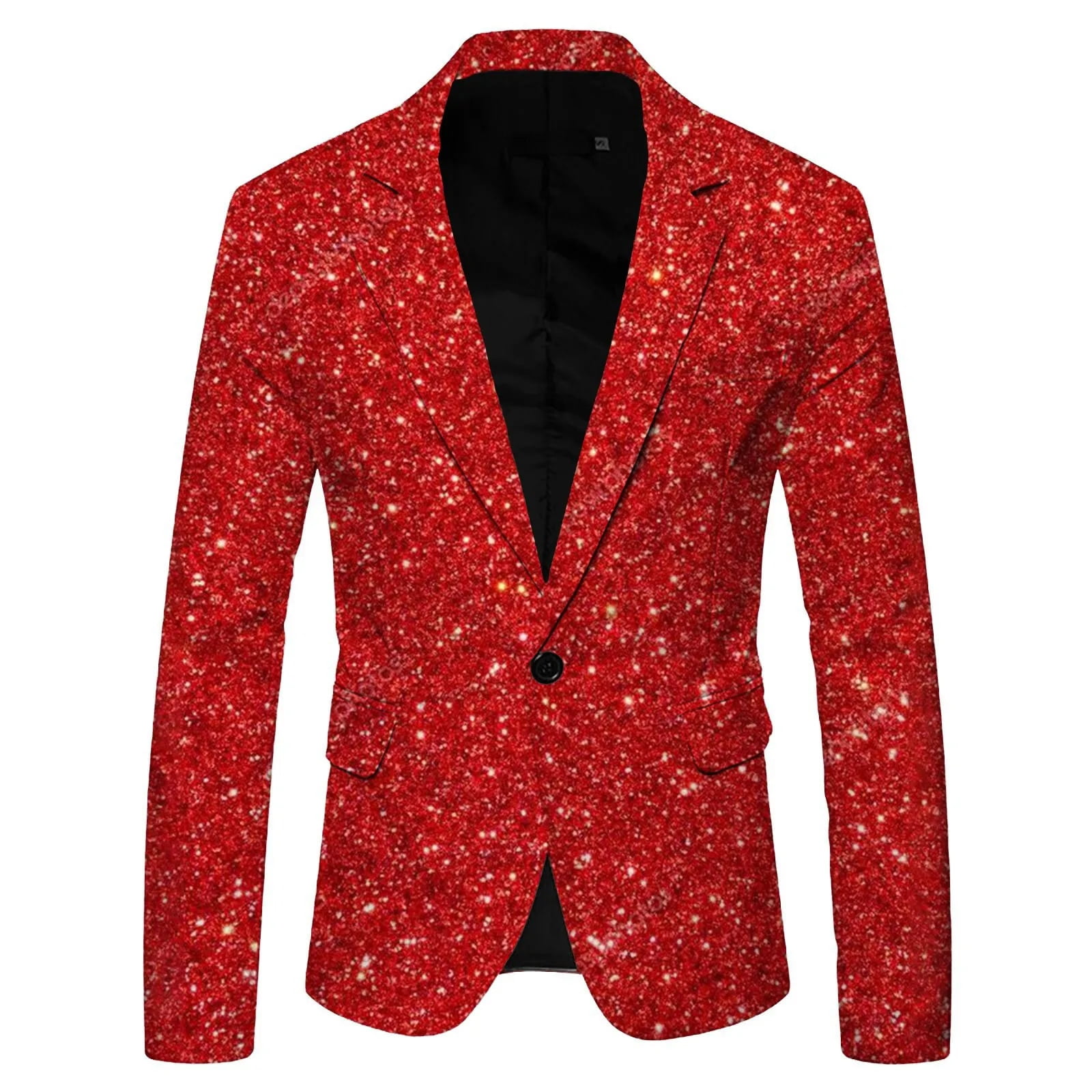 Shiny Gold Sequin Glitter Embellished Blazer Jacket Men Nightclub Prom ...