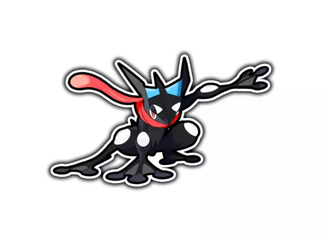 Shiny Greninja Waterproof Sticker Phone Decal Water Bottle Stickers Car ...