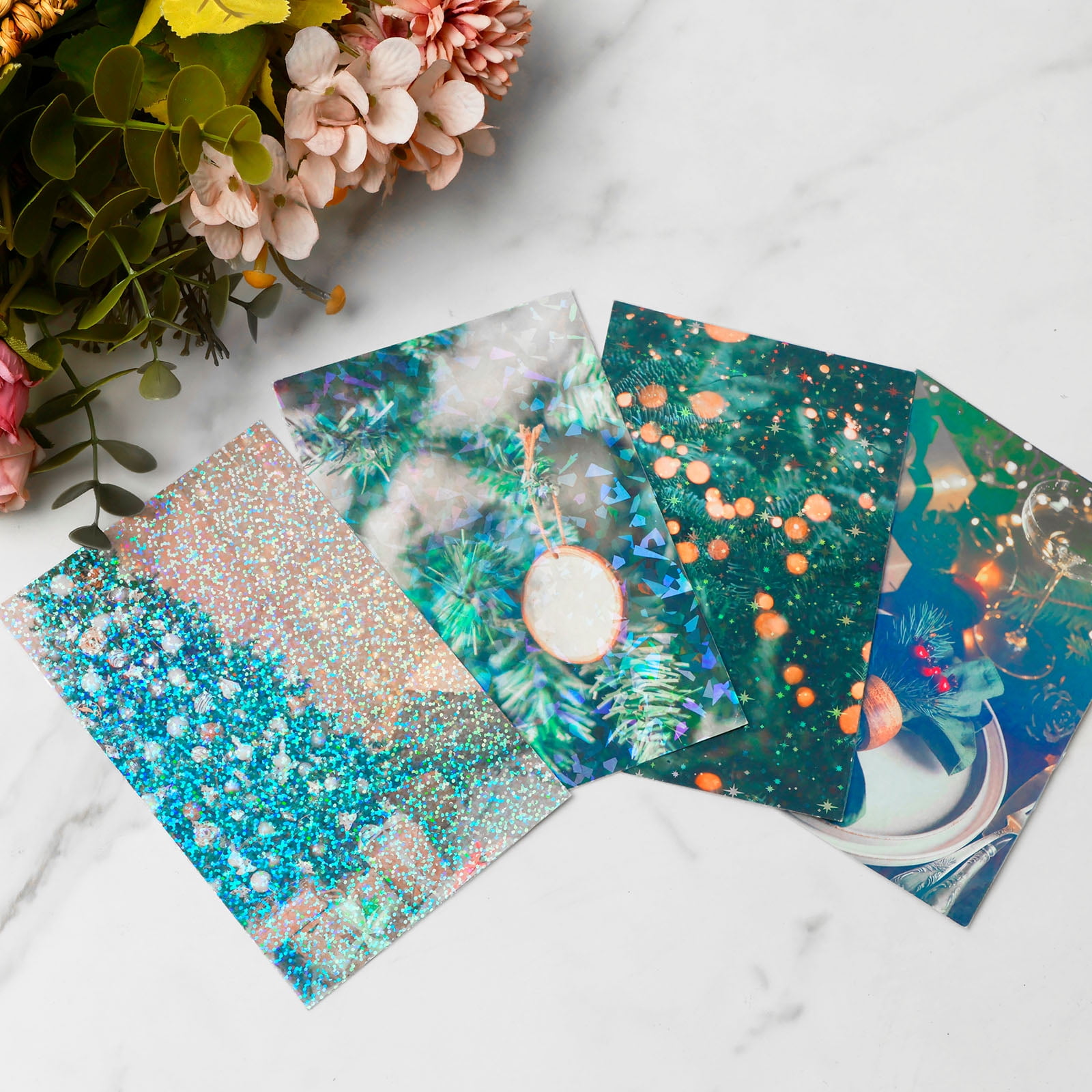 Shiny Holographic Paper Sticker for Decoration Printable Shiny Sticker ...