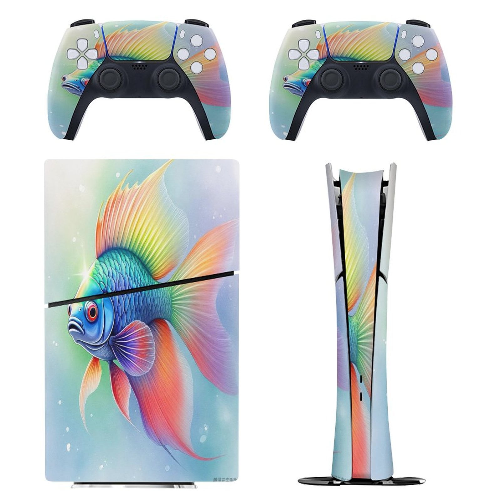 Shiny Koi Fish PS5/PS5 Slim Digital Disc Skin Sticker For Console And ...