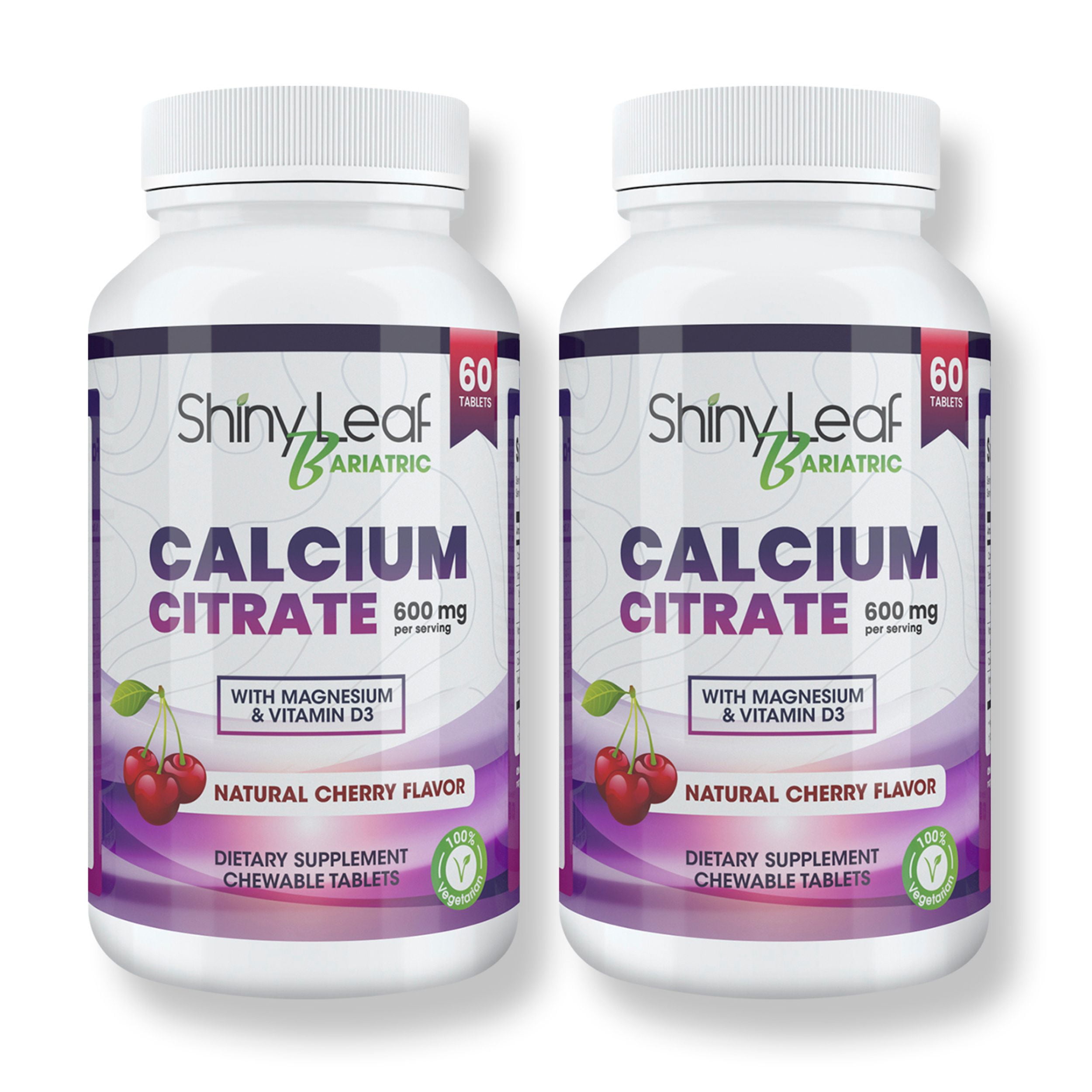 Shiny Leaf Bariatric Calcium Citrate 600 mg, Chewable Tablets ft ...