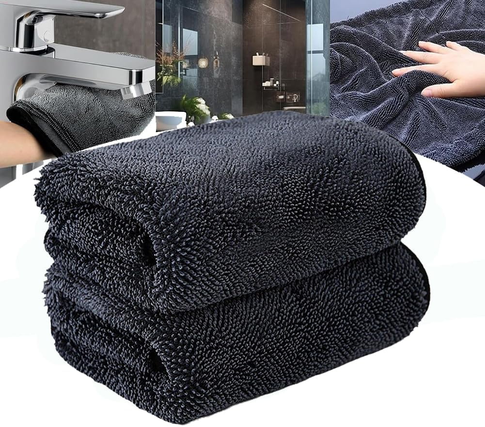 Shiny Microfiber Bath Wipes Cleaning Cloths, Reuseable Thickened Magic ...