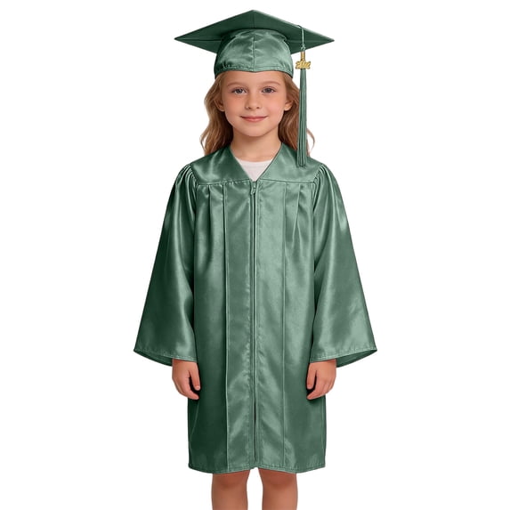 Shiny Preschool Graduation Cap and Gown for Kids 2026 Tassel ...