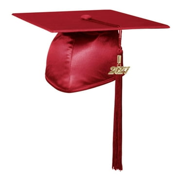 Class Act Graduation Adult Unisex Shiny Graduation Cap and Gown with ...