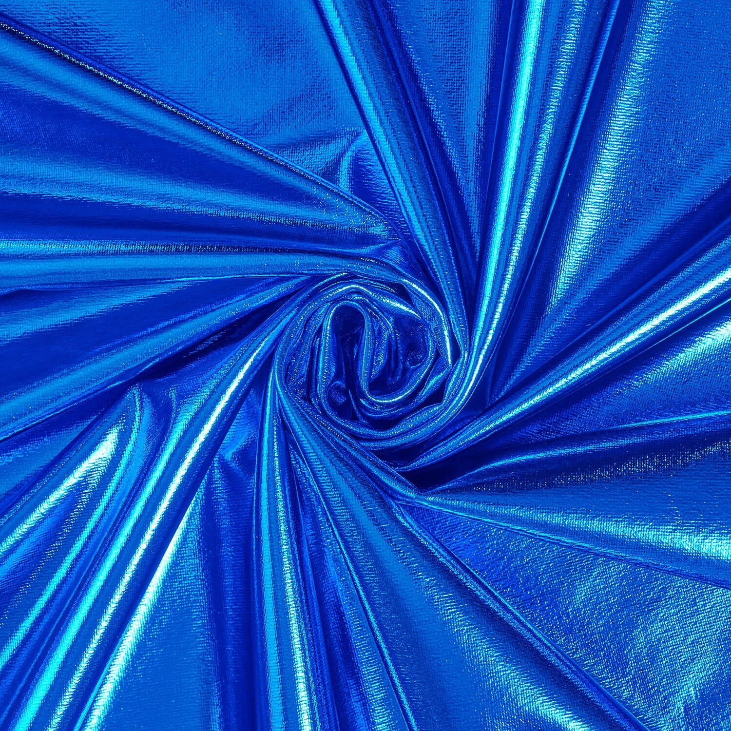 Shiny Royal Blue Foil Lame Metallic Spandex 59/60" Wide Polyester ...