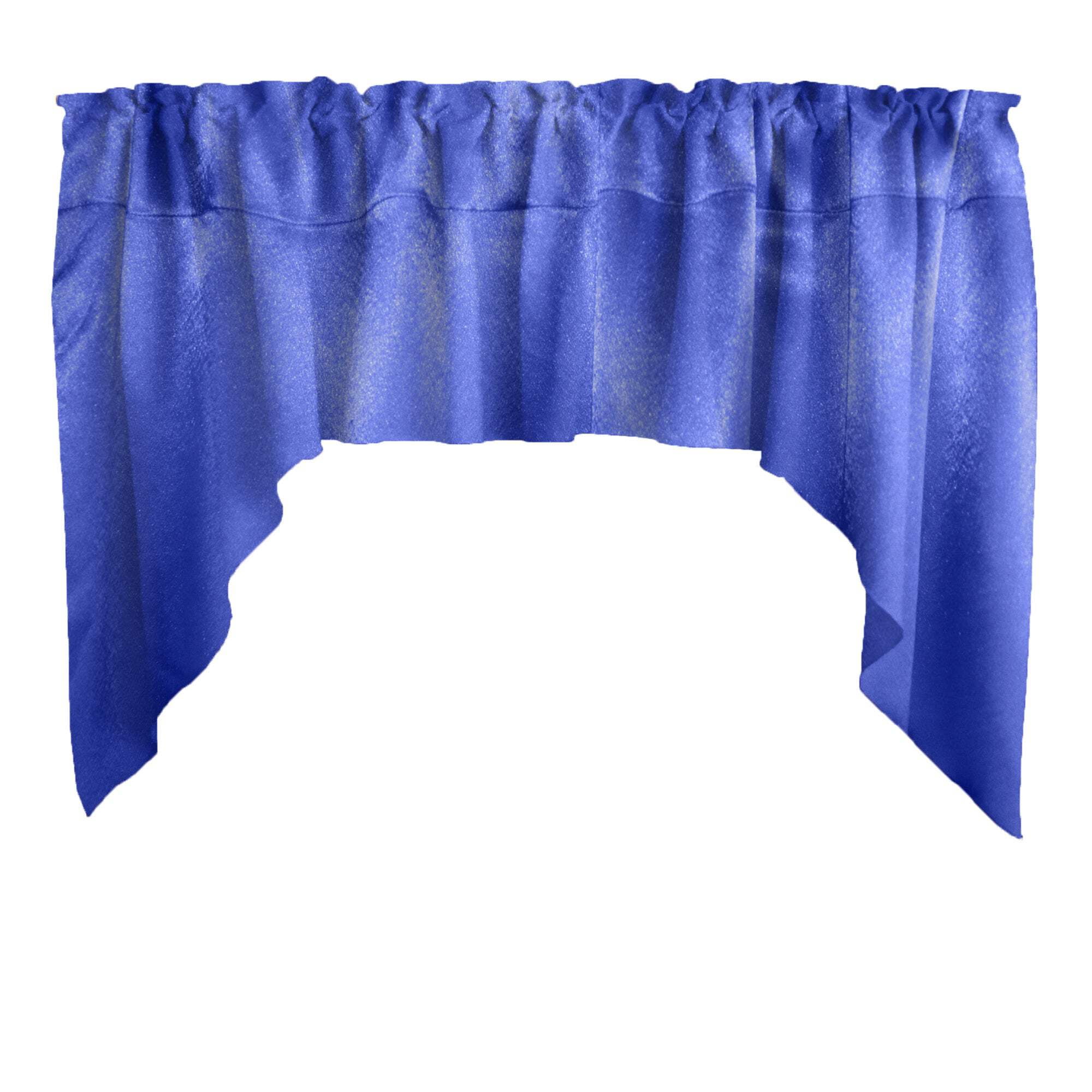 Walmart Shiny Satin Solid Swag Window Valance 72" Wide / 36" Tall ...