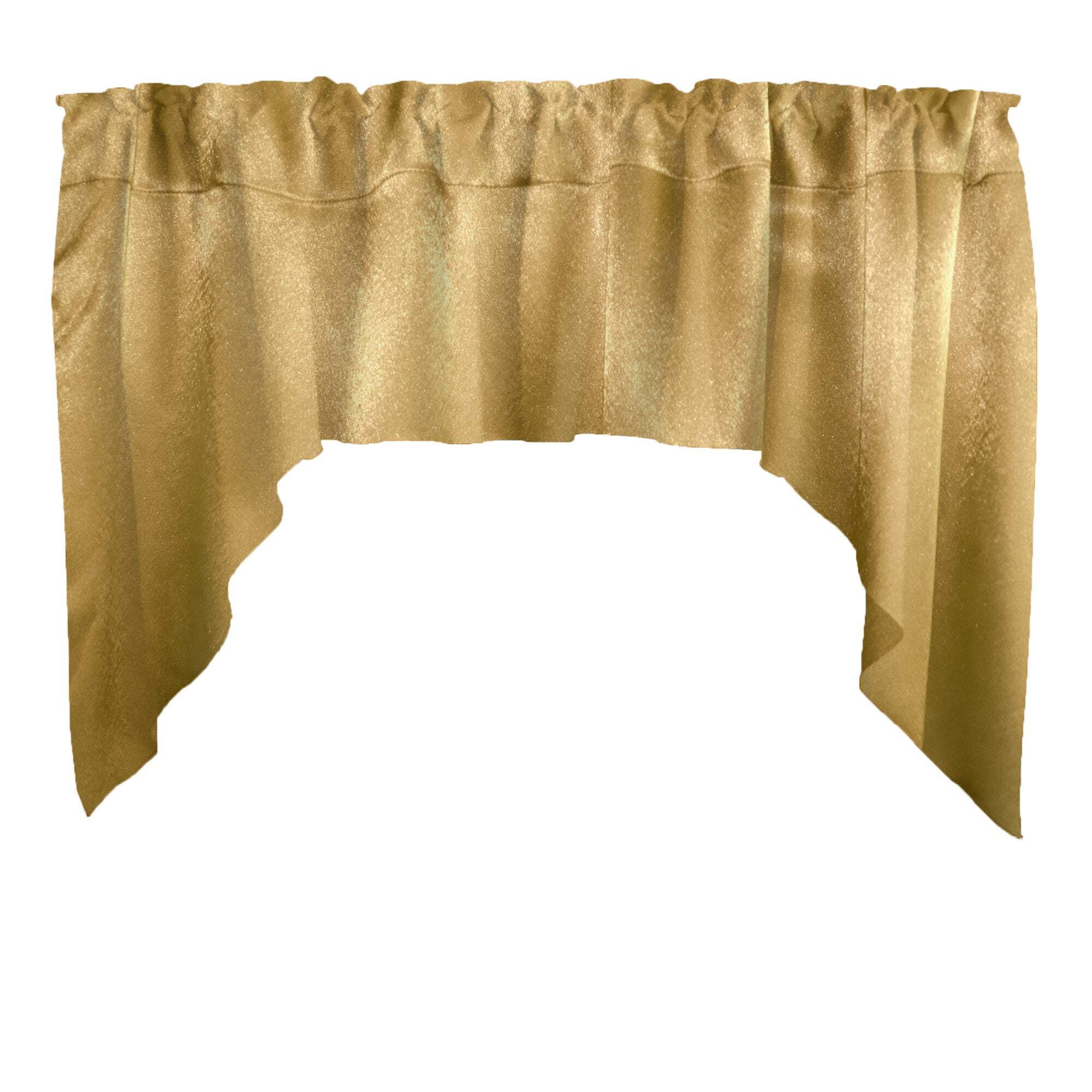 Shiny Satin Solid Swag Window Valance 72" Wide / 36" Tall - Walmart.com