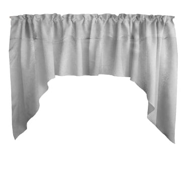 Velvet Embossed Damask Swag Window Valance 54" Wide / 36" Tall ...