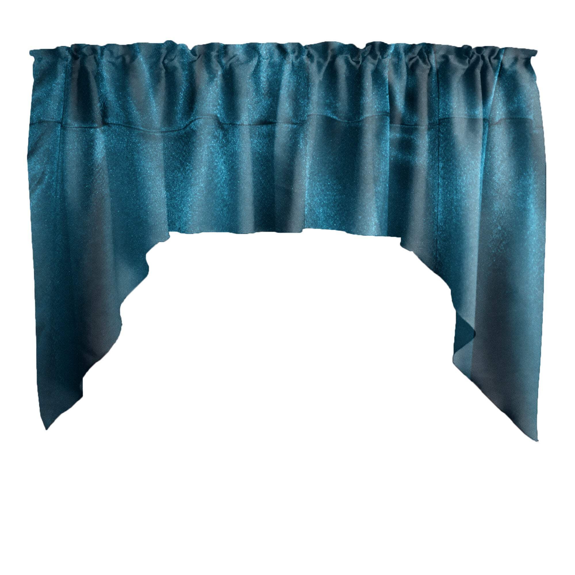 Shiny Satin Solid Swag Window Valance 72" Wide / 36" Tall - Walmart.com
