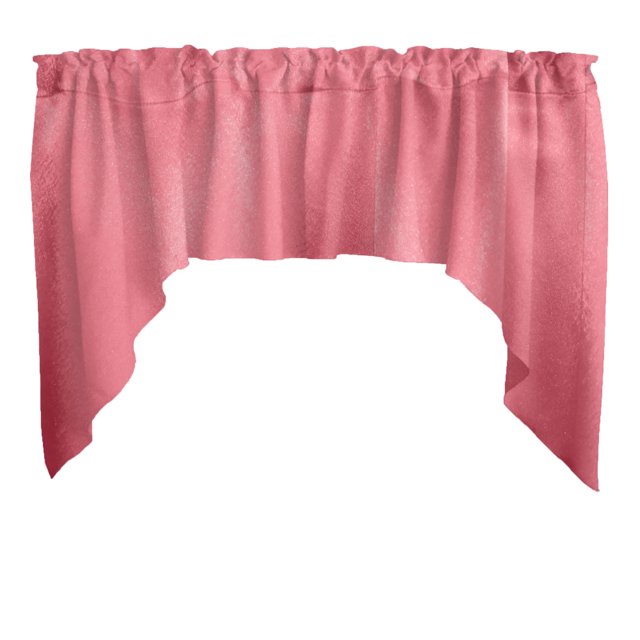 Shiny Satin Solid Swag Window Valance 72" Wide / 36" Tall - Walmart.com