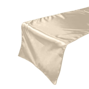 Shiny Satin Table Runner Solid Gold - Walmart.com