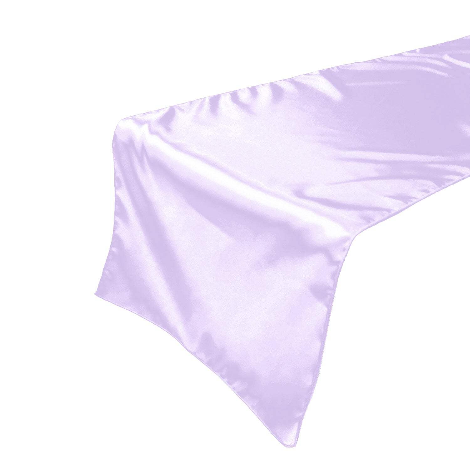 Shiny Satin Table Runner Solid Lavender - Walmart.com