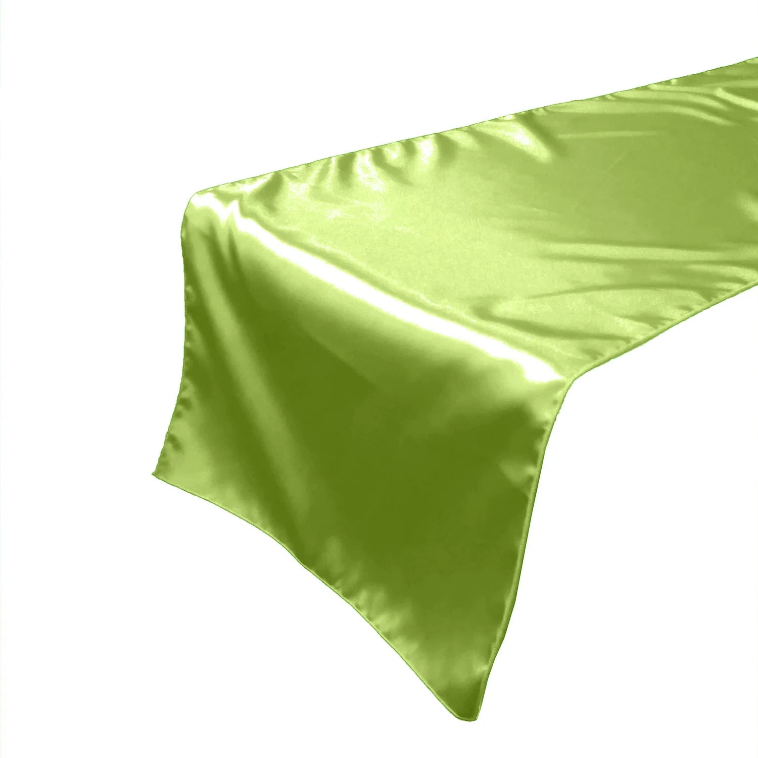 Shiny Satin Table Runner Solid Lime Green - Walmart.com