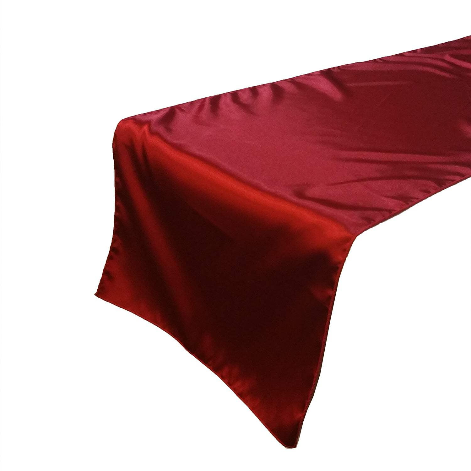 Shiny Satin Table Runner Solid Red - Walmart.com