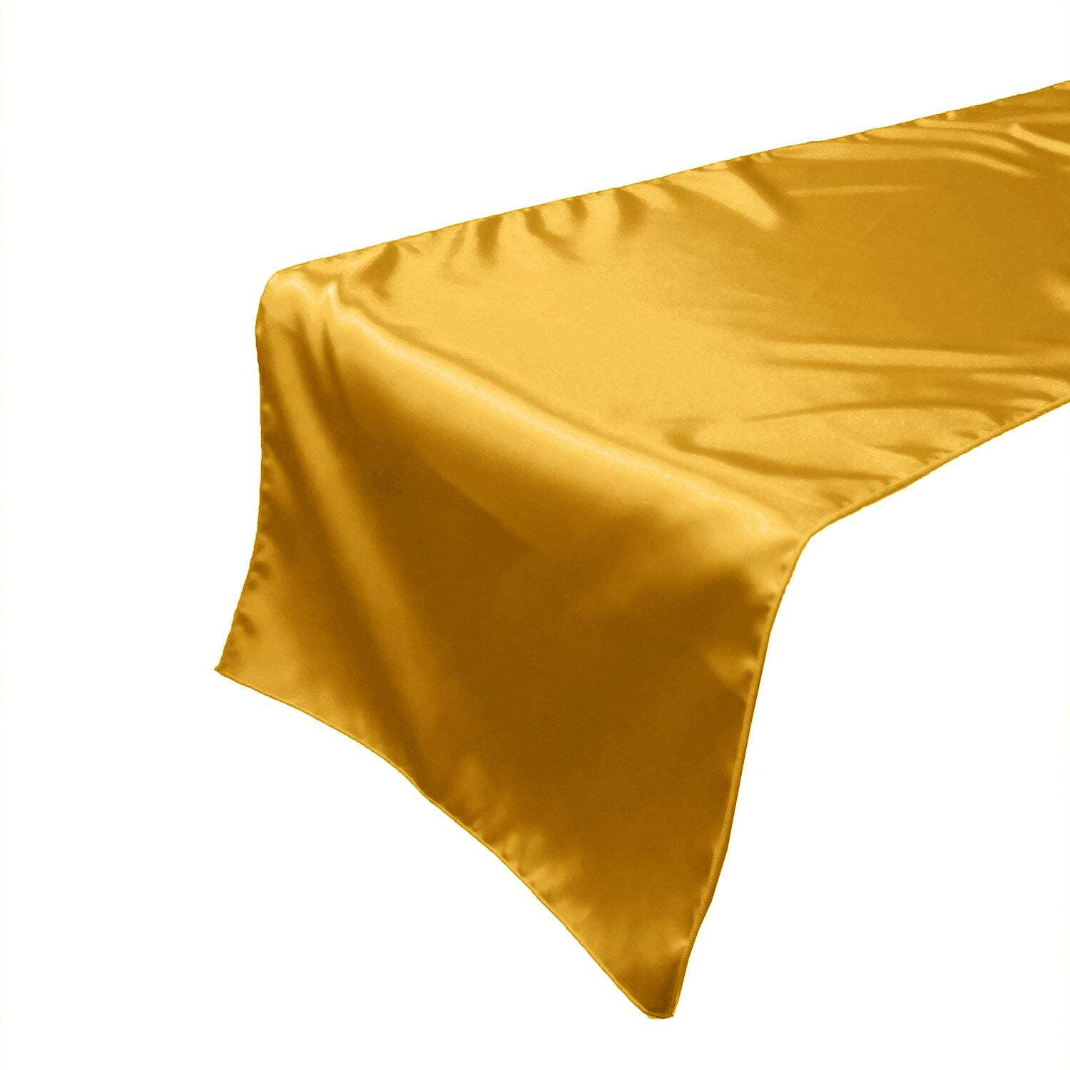 Shiny Satin Table Runner Solid Yellow - Walmart.com
