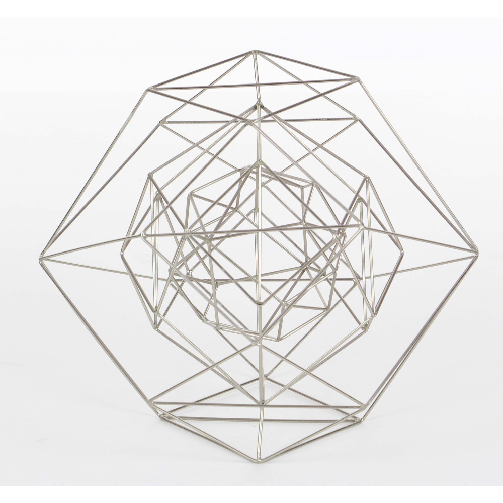 Shiny Silver Metal Wire Sphere, Large - Walmart.com