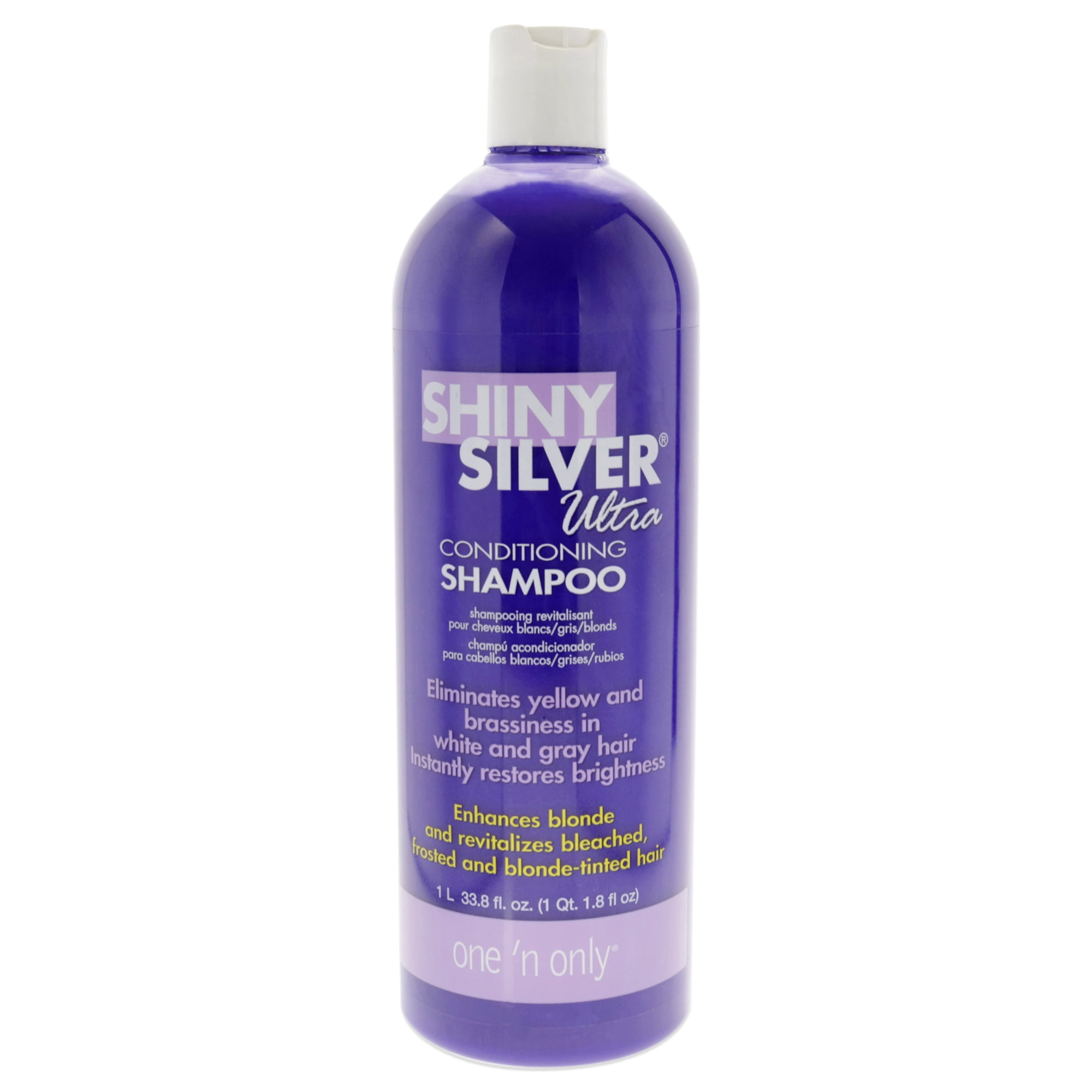 One n Only Shiny Silver Ultra Conditioning Shampoo, 33.8 oz, Grey Hair ...