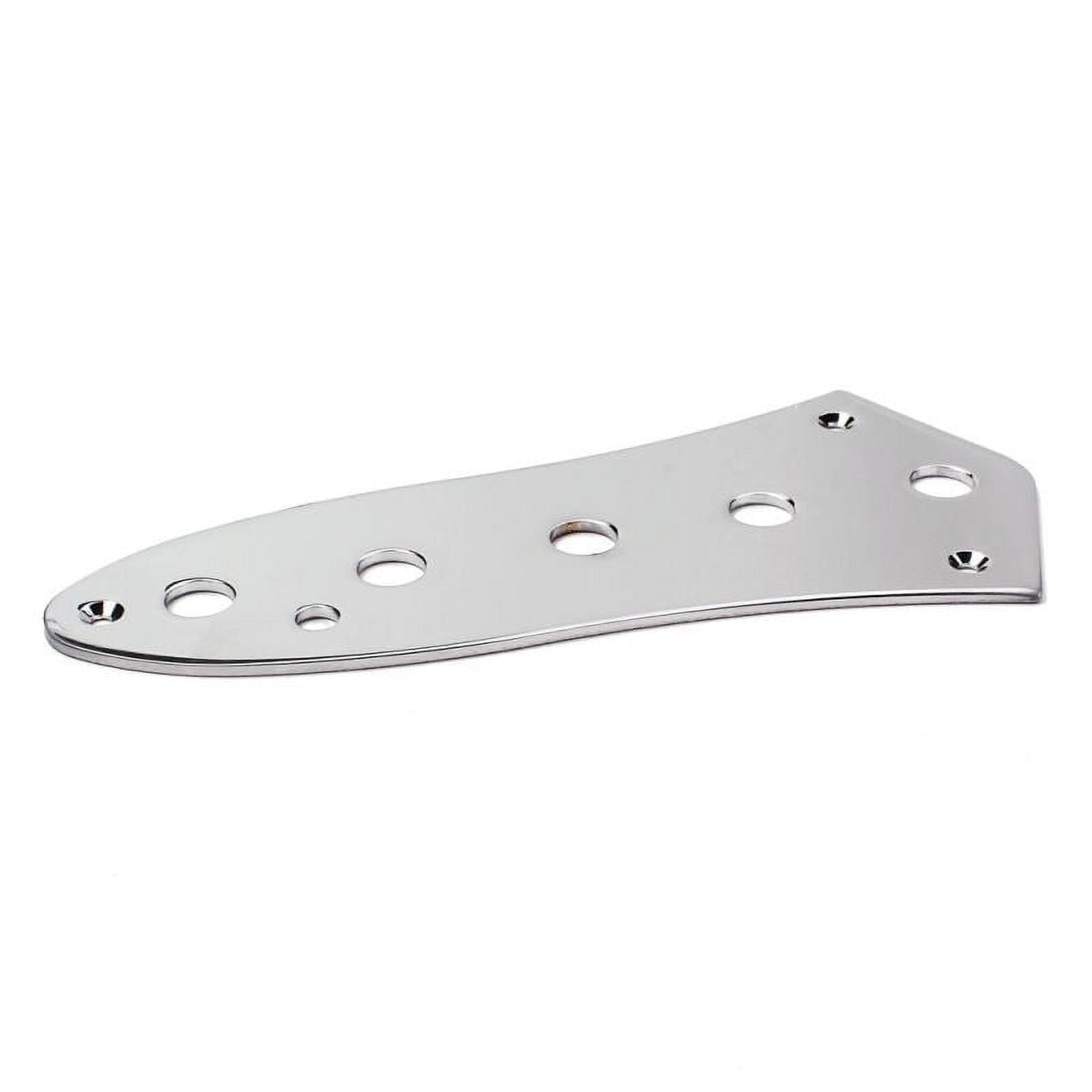 Shiny Steel 5 Holes Control Plate for Guitar Chrome - Walmart.com