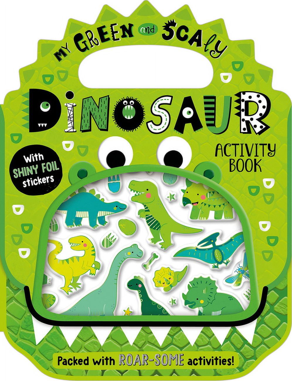 Shiny Stickers My Green and Scaly Dinosaur Activity Book, (Paperback ...