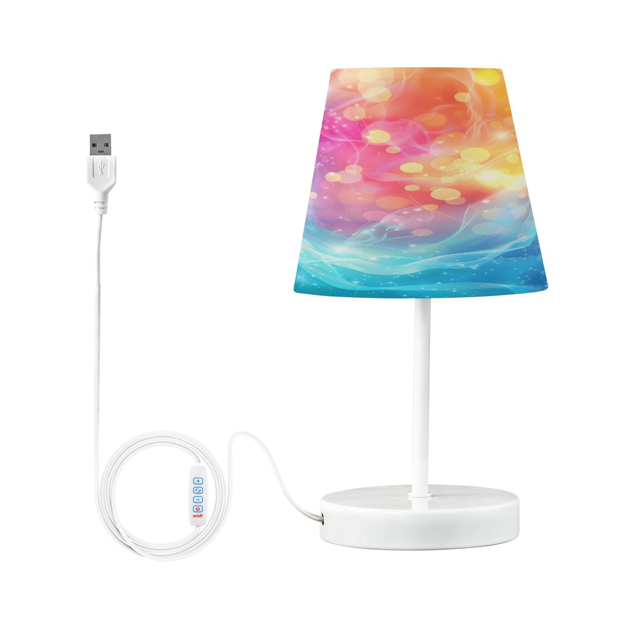 Shiny Summer Water Desk Lamp LED Table Nightstand Lamps with 3 Color ...