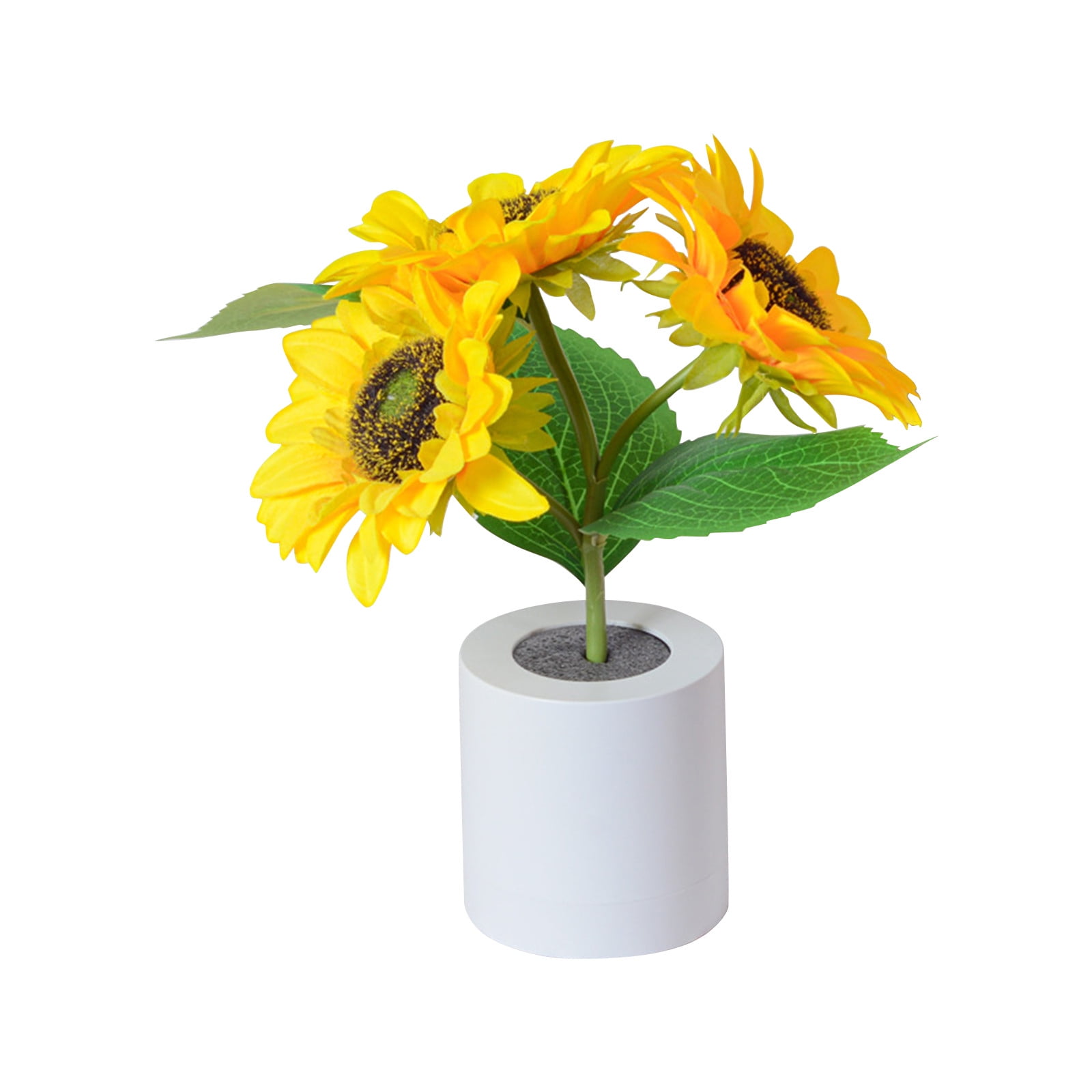 Shiny Sunflower LED Simulation Night Light, Warm-toned Light with Multi ...