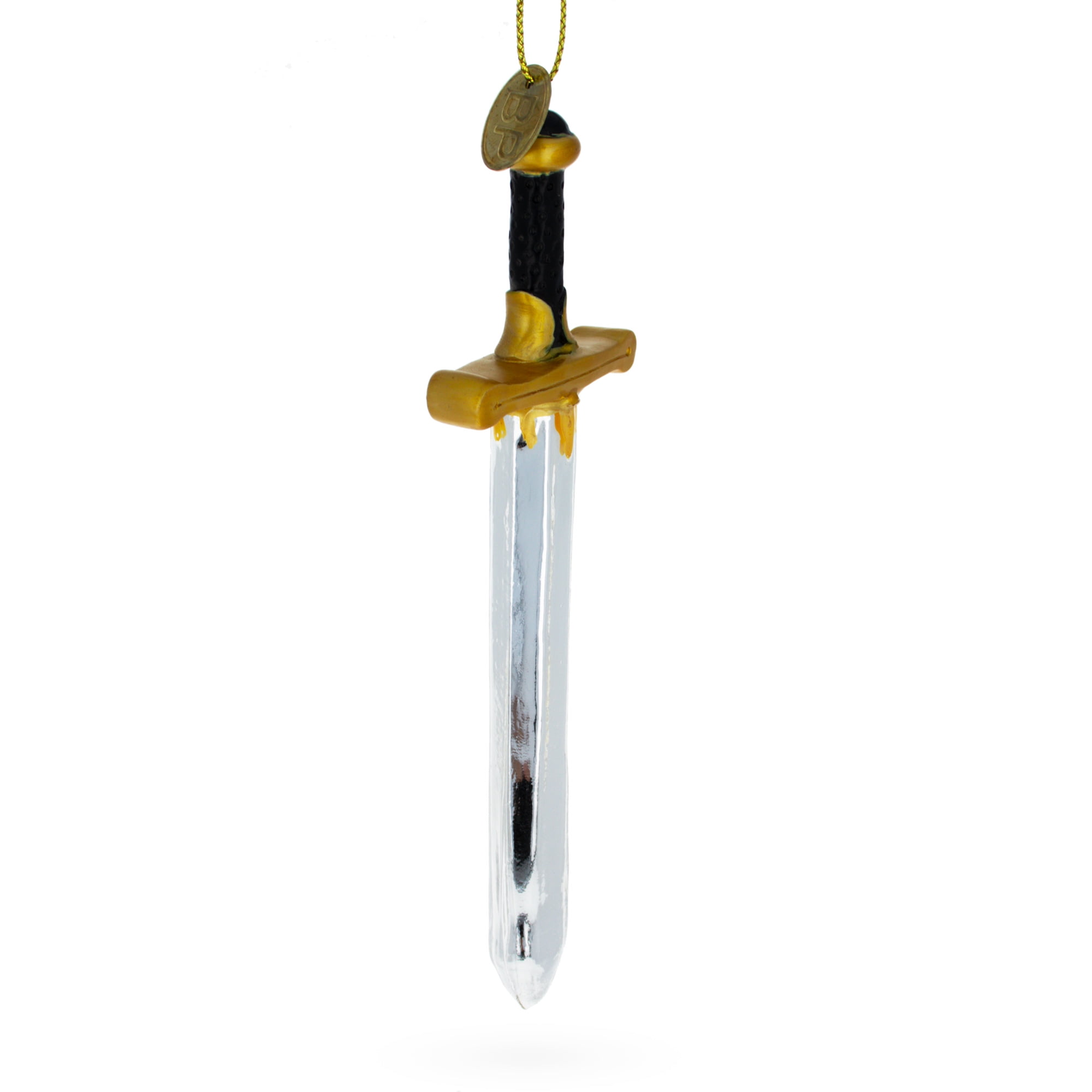 Shiny Sword Blown Glass Christmas Ornament - Walmart.com