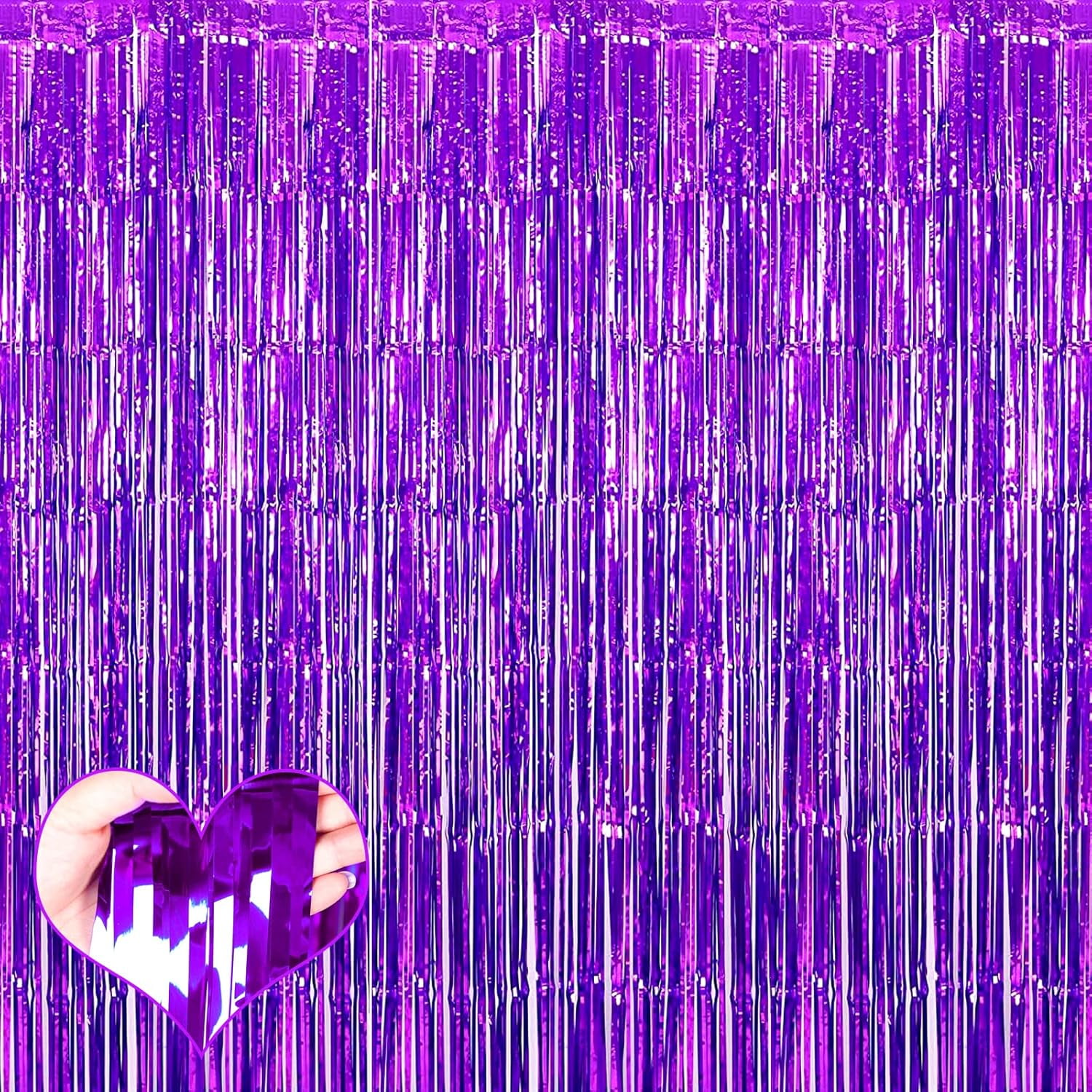 Shiny Tinsel Curtains,Glitter Streamer Fringe Backdrop for Wedding ...