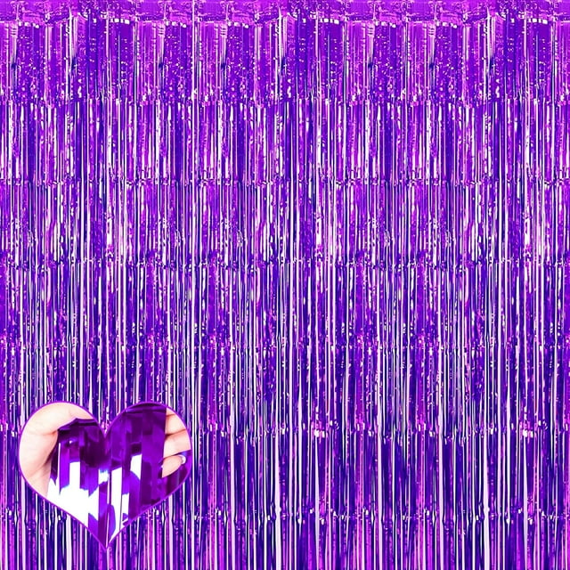 Shiny Tinsel Curtains,Glitter Streamer Fringe Backdrop for Wedding ...