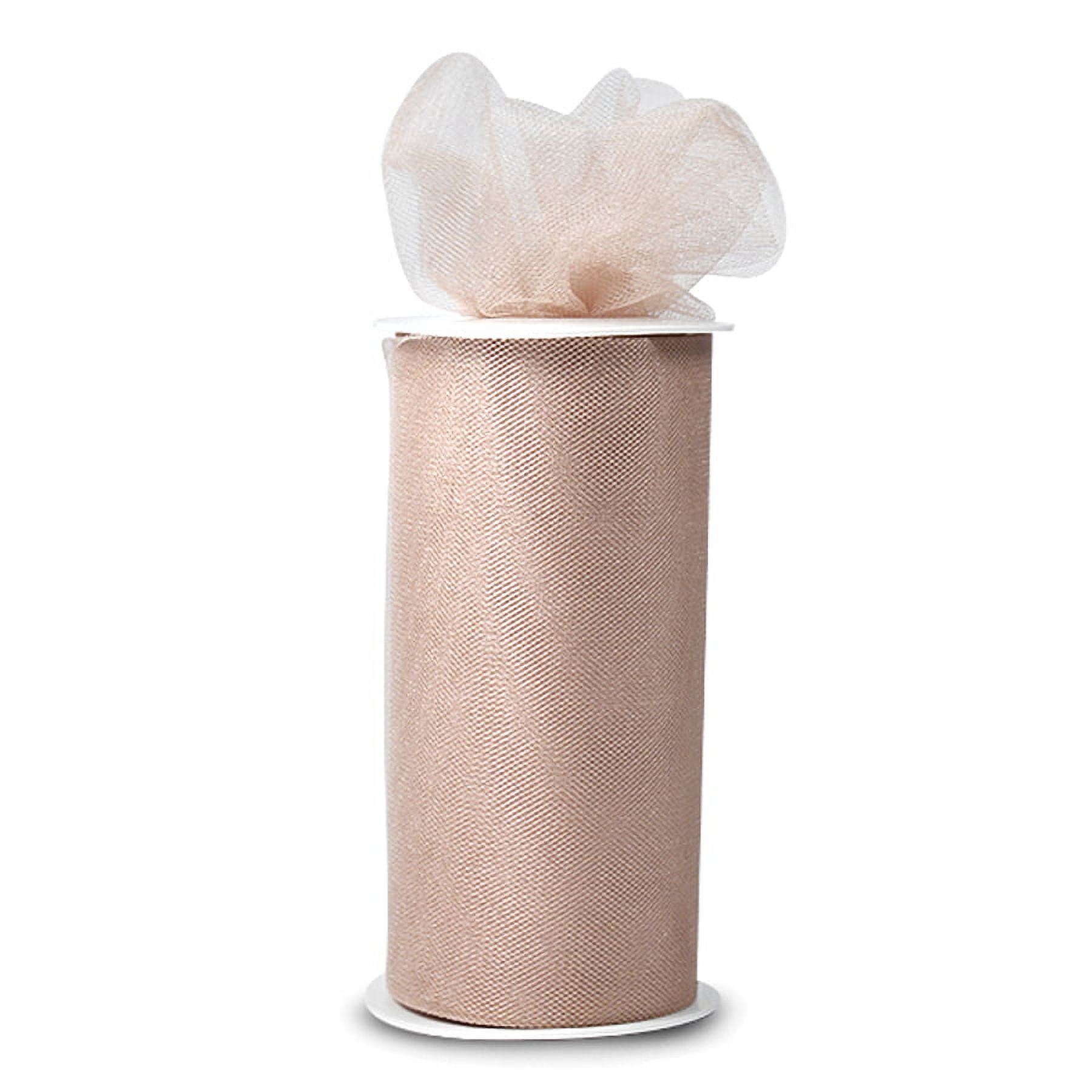 Shiny Tulle 6" Wide 25yd Spool-Beige, Pk 3, Expo - Walmart.com