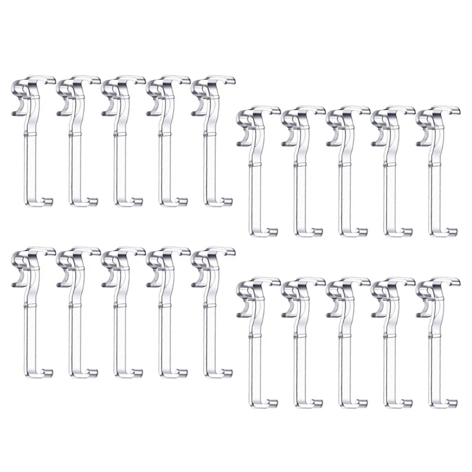 Shinycome 20Pcs 3.25 Inch Hidden Valance Clips Window Blind Clear ...